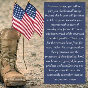 7 Uplifting Prayers for Veterans