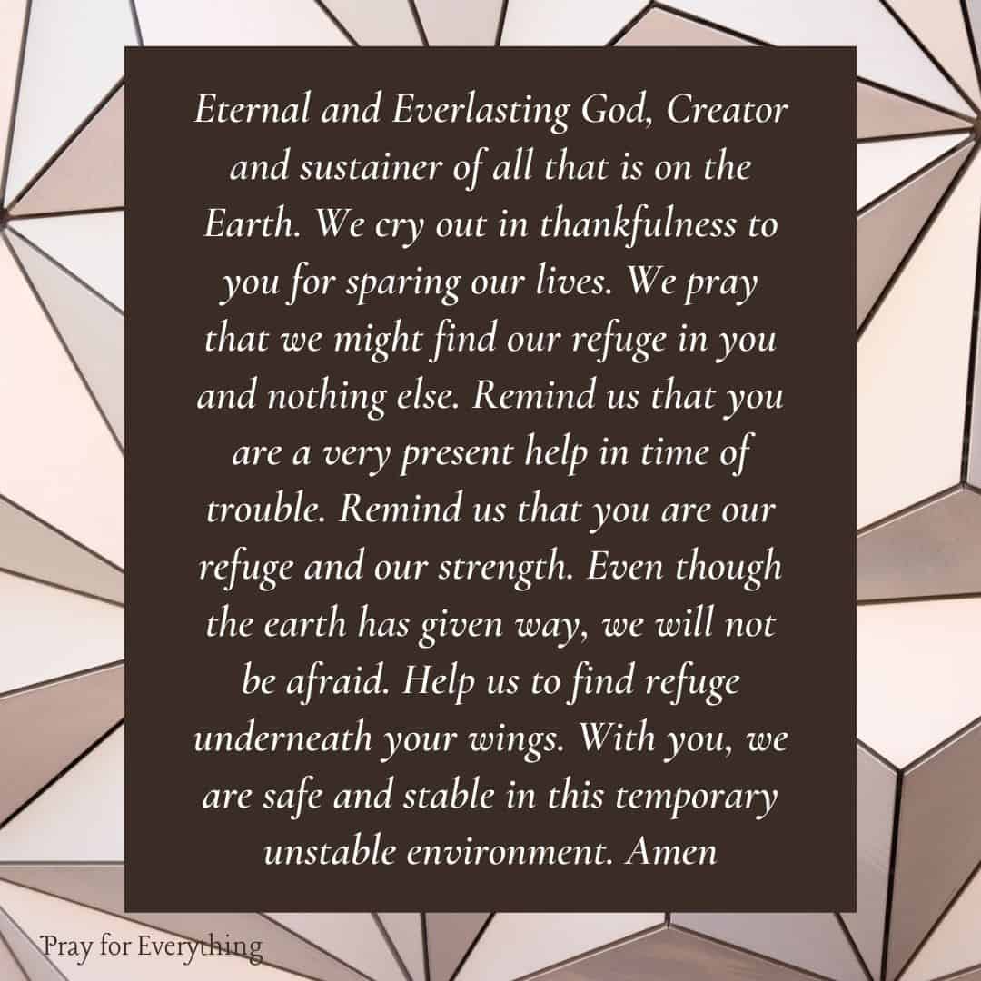 Powerful Prayers to Pray After an Earthquake