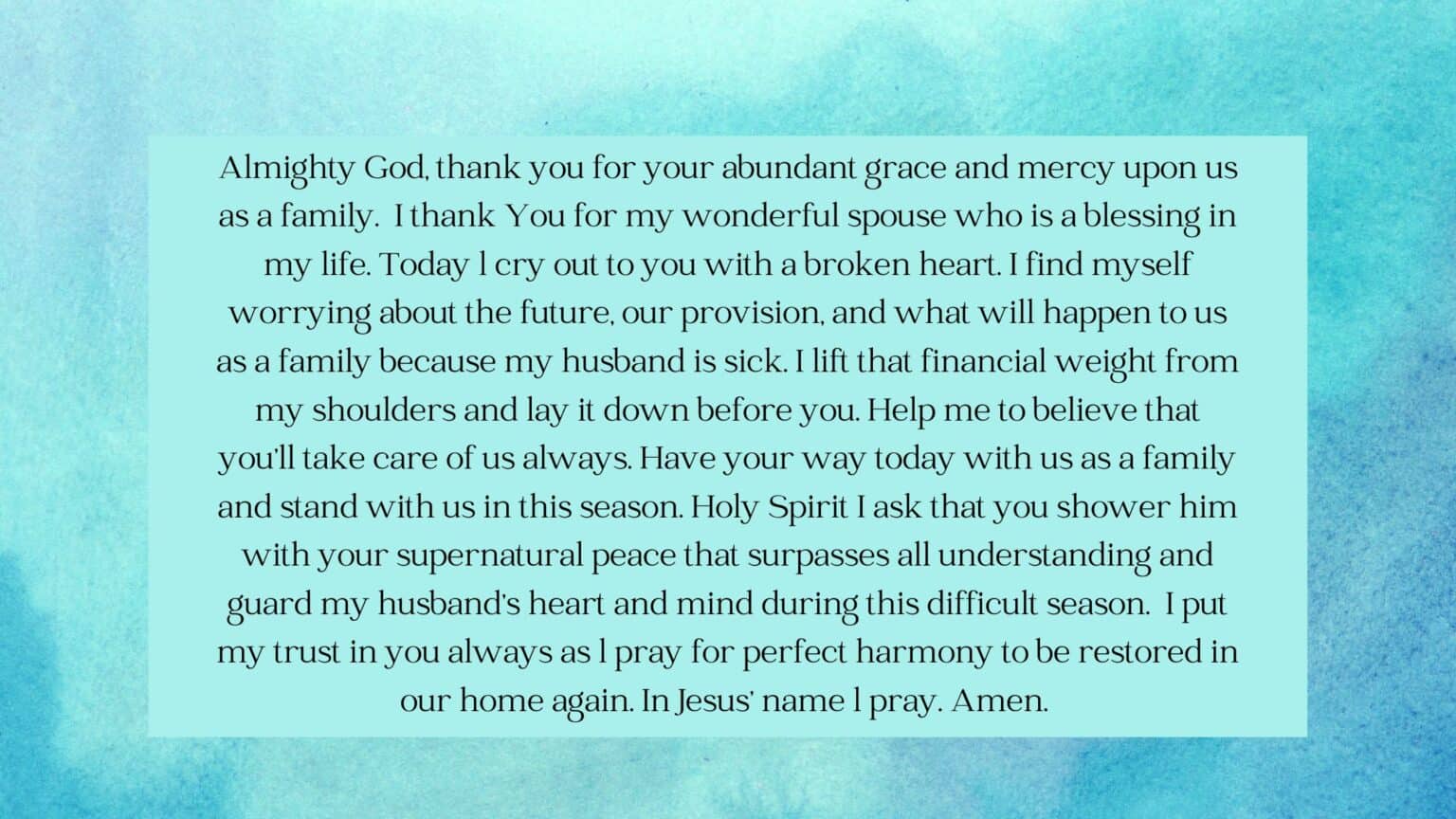 13 Powerful Healing Prayers for My Sick Husband