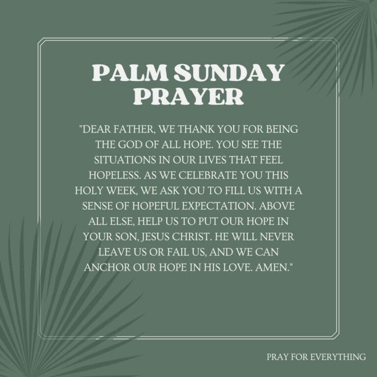 12 Palm Sunday Prayers