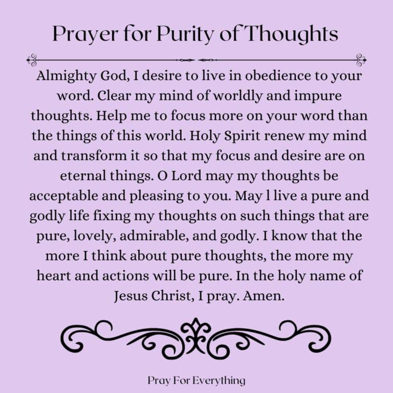6 Poweful Prayers for Purity