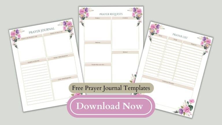 Prayer Journal Templates