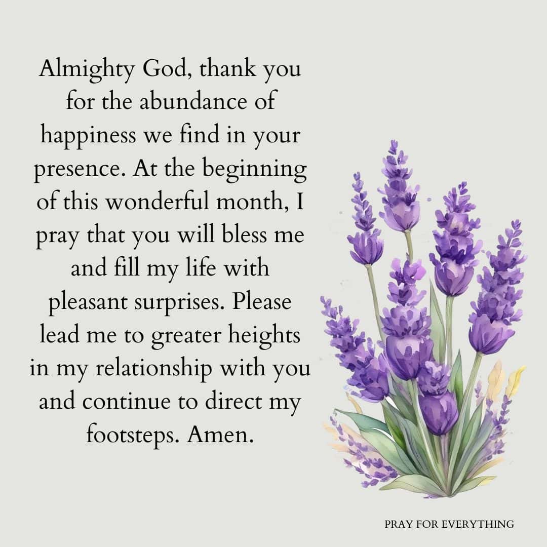 15 Happy New Month of April Prayers